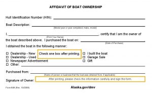 Boat Bill of Sale - Printable Bill of Sale